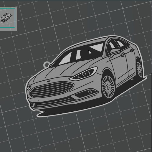 🚙 Ford Fusion keychain : Keychain・ STL File for 3D printing・Cults