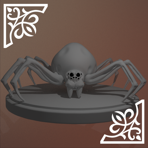 🕷️ Spider・ STL File for ・Cults