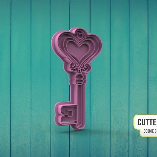 STL file Decorative Key Cookie Cutter M2 🔑 ・Model to download and 3D ...