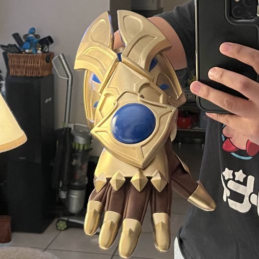 🧤 Ezreal Shuriman gauntlet glove league of legends cosplay 3D print ...