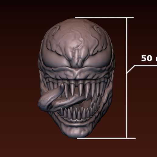 STL file Venom head 👾 (OBJ)・3D printer model to download・Cults