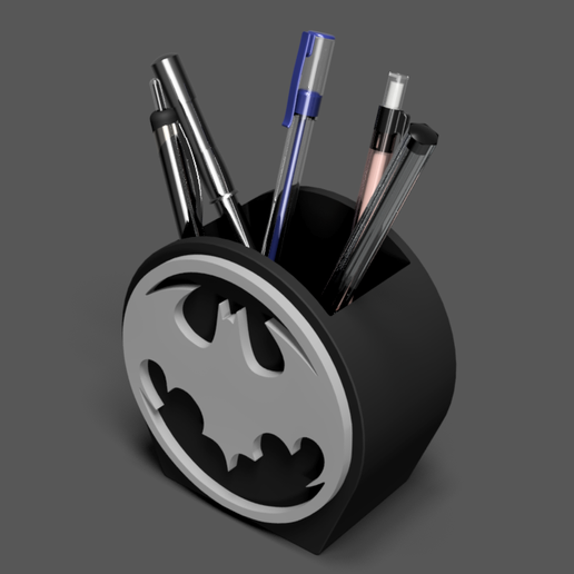 STL file Batman Pen Holder Organizer 🖊️ (3MF)・3D printing model to ...