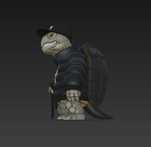 🐢 Gangster Turtle Figure – 3D Printable Collector Model・ STL File for ...