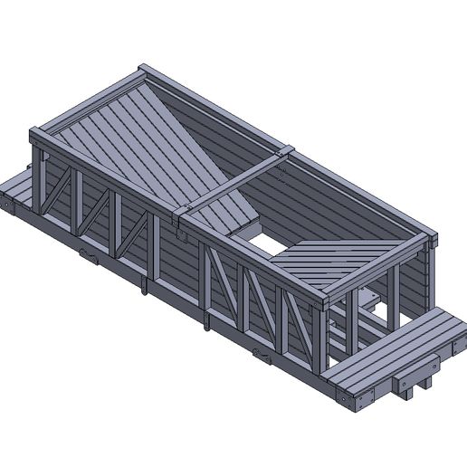 🛤️ 1:32 Mount Sicker Railway Ore Car・ STL File for ・Cults