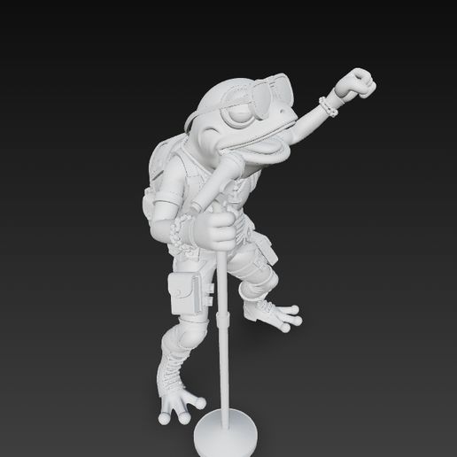 🐸 Tactical Frog Rockstar Urban Wild Sound Warrior 3D Print Model・ STL ...