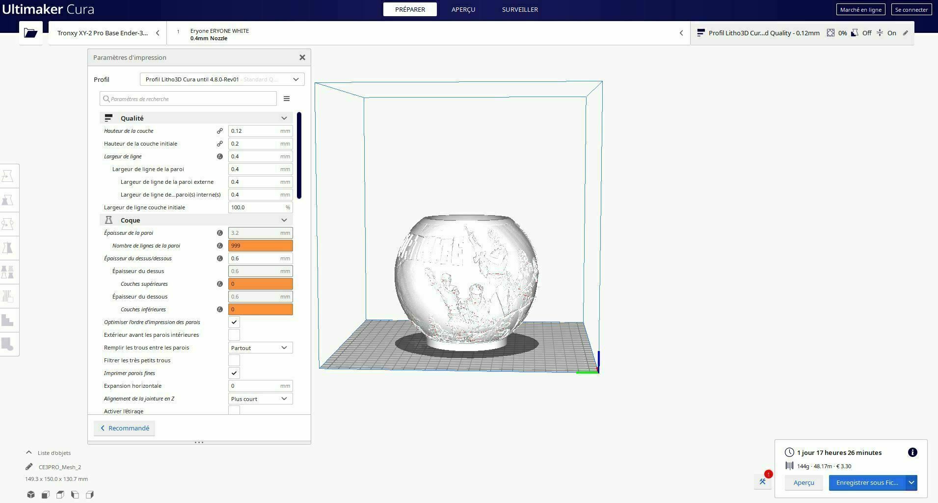 3D file Litho Sphere Fortnite + Support・Template to download and 3D print・Cults