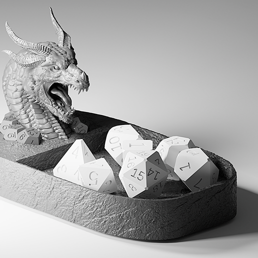 🎲 DND Inspired Dice Holder・ STL File for 3D printing・Cults