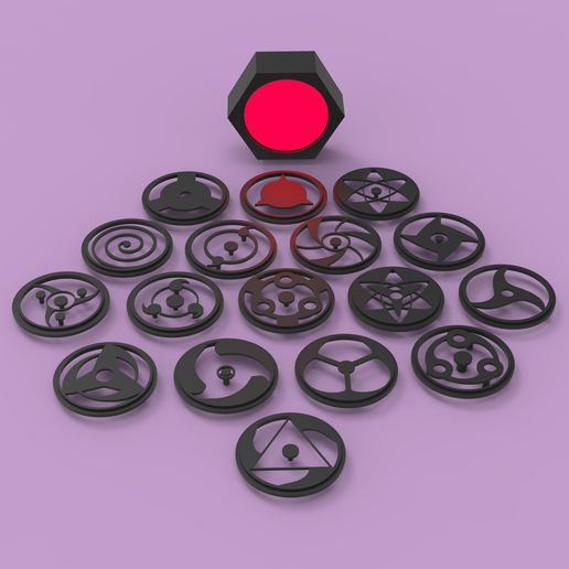 STL file Sharingan Light Box - 3D Printable LED Display 📦 ・3D print ...