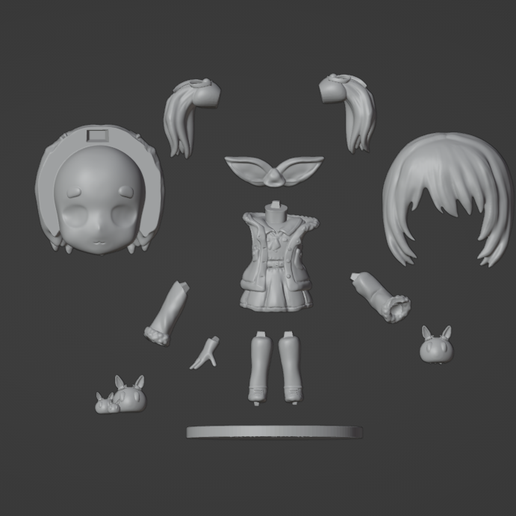 3D file usada pekora chibi 👾 ・3D printer model to download・Cults