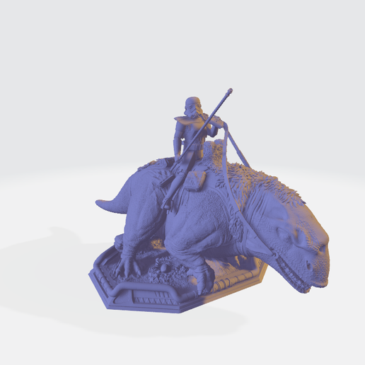 ⭐ Star Wars - Sand Trooper in Dewback Sculpture・ 3MF File for 3D ...