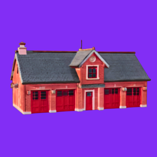 🔥 Classic Fire Station Model・ STL File for 3D printing・Cults