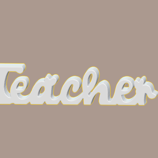 🧑‍🏫 Teacher Text Desk Blocks・ STL File for 3D printing・Cults