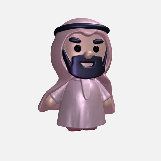 STL file arab man chibi / cute 👨 (3MF)・Design to download and 3D print ...