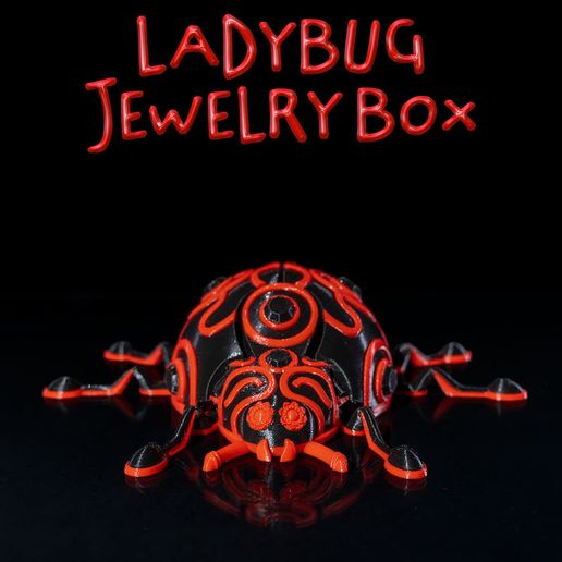 🐞 Ladybug Jewelry Box・ 3D File for ・Cults