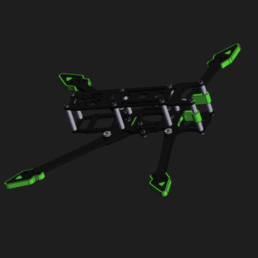 arquivo STEP FPV frame Explorer LR 4 V2 🖼️ ・modelo para impressão 3D ...