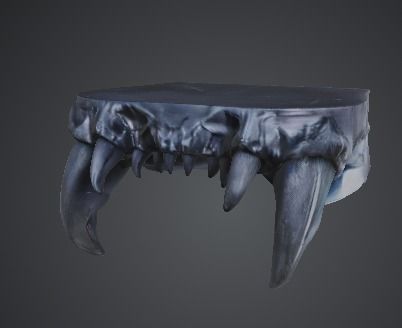 👹 Monster Fang Shelf – Creature Jaw Wall Shelf 3D Printable Model 20 cm ...