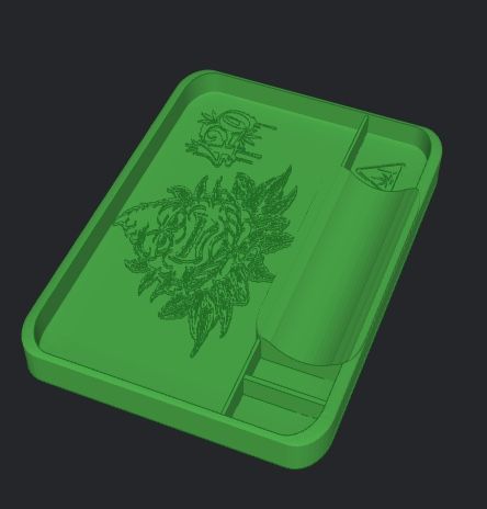 🌱 WEED TRAY GRINDERKING ...WEED TRAY 180X130X20 MM. ROLLING TRAY. EASY ...