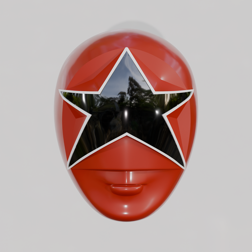 🪖 Red Chouriki Sentai Ohranger or Power Rangers Zeo Red Helmet wearable ...