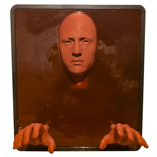 🤲 Face and Hands Sculpture・ STL File for ・Cults