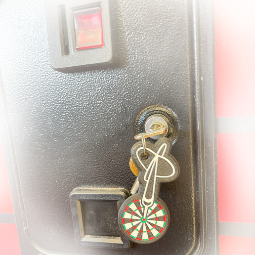 🔑 Darts key ring + 2 bonus models・ 3MF File for 3D printing・Cults