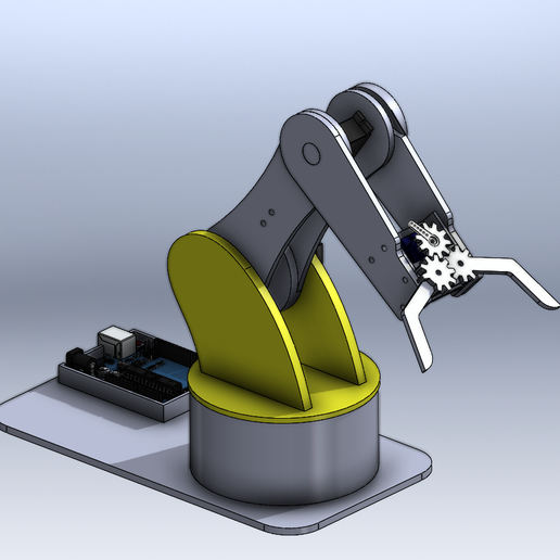 3D file Robotic Arm (Arduino) 💪 ・3D printer design to download・Cults