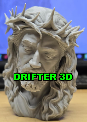 ️ Jesus Bust - Crown Of Thorns・ STL File for 3D printing・Cults