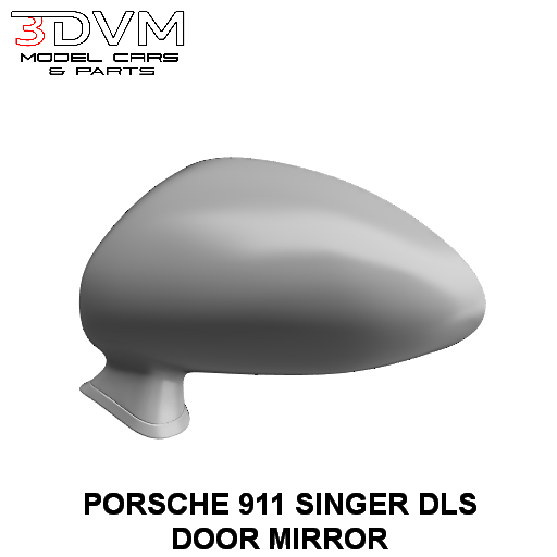 🧑‍🎤 PORSCHE 911 SINGER DLS DOOR MIRROR in 1/24 scale・ STL File for 3D ...