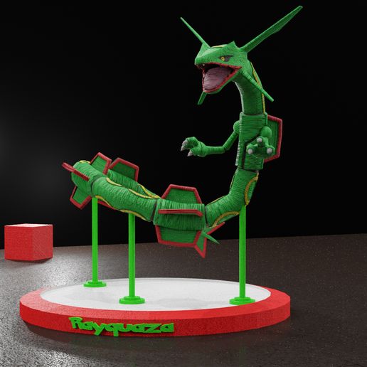 💎 Rayquaza - Accurate Pokémon Model・ STL File for ・Cults
