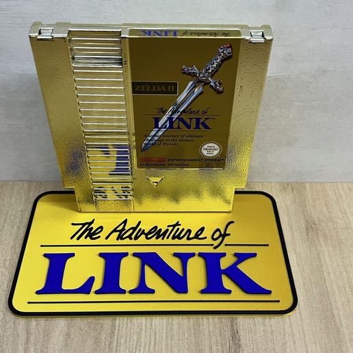 🔗 The Adventure of Link Cartridge Holder Nintendo Nes・ STL File for 3D ...