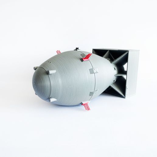 👨 Fat Man - Nuclear Bomb Replica 1:12 Scale, Nagasaki WW2 Nuke・ STL ...