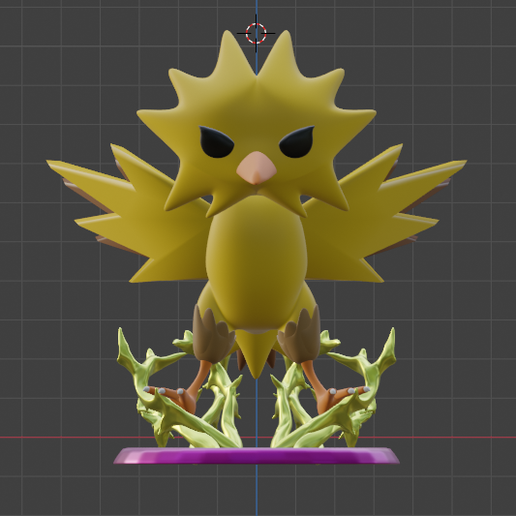 🐉 Pokemon Zapdos・ STL File for 3D printing・Cults
