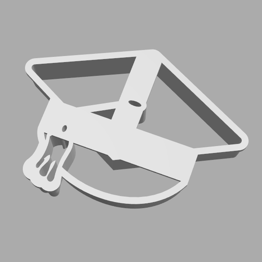 🎓 Graduation Cap cookie cutter・Free STL File for 3D printing・Cults