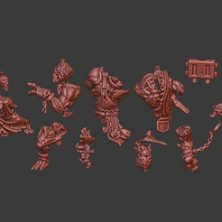 3D file Mutated Humans 10 🎲 ・3D printable model to download・Cults