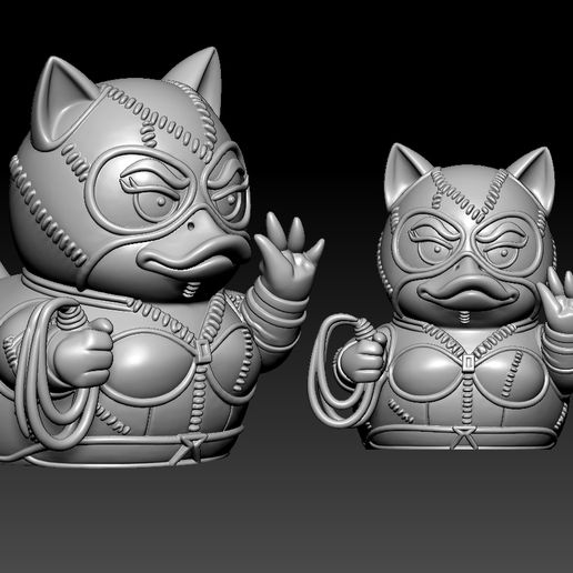 🦆 Rubber Duck - Cat woman new version DC - 3d print・ 3D File for 3D ...