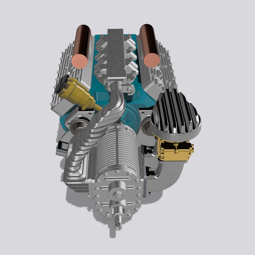 🚙 Ford Flathead Automeccanica Blower kit assembly・ STL File for ・Cults