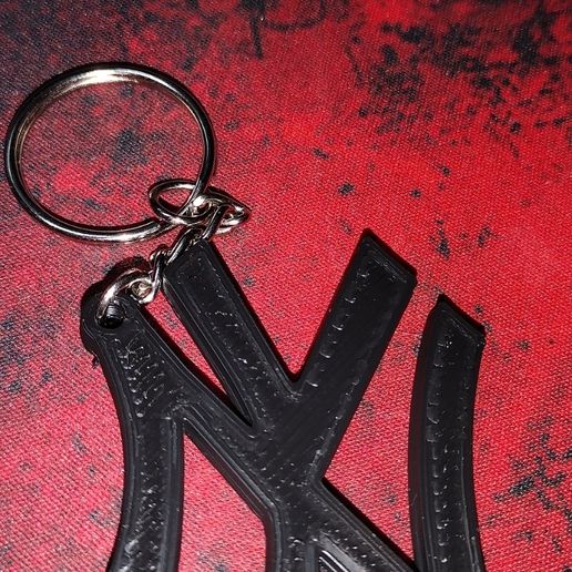 Free STL file New York Yankees key chain 🆕 ・3D printer model to ...