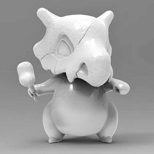🐉 Cubone 3D Pokemon Model・ STL File for 3D printing・Cults