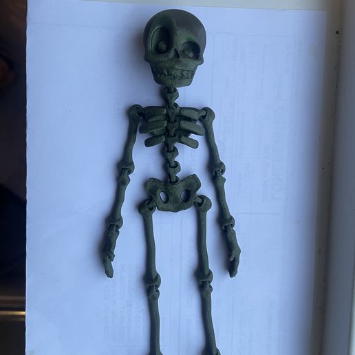 💀 Cute Flexi Print-in-Place Skeleton・3D Print with the Prusa MK4S 3D ...