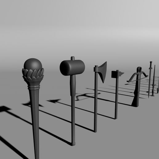 🔫 D&D weapon set 42 weapons・ STL File for ・Cults