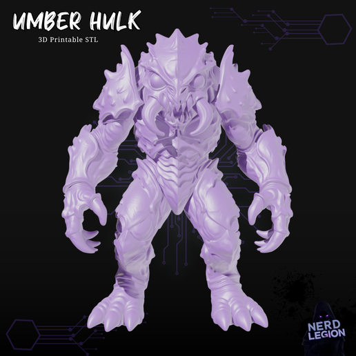 👹 Umber Hulk - Dungeons and Dragons 3D Model・Free STL File for 3D ...