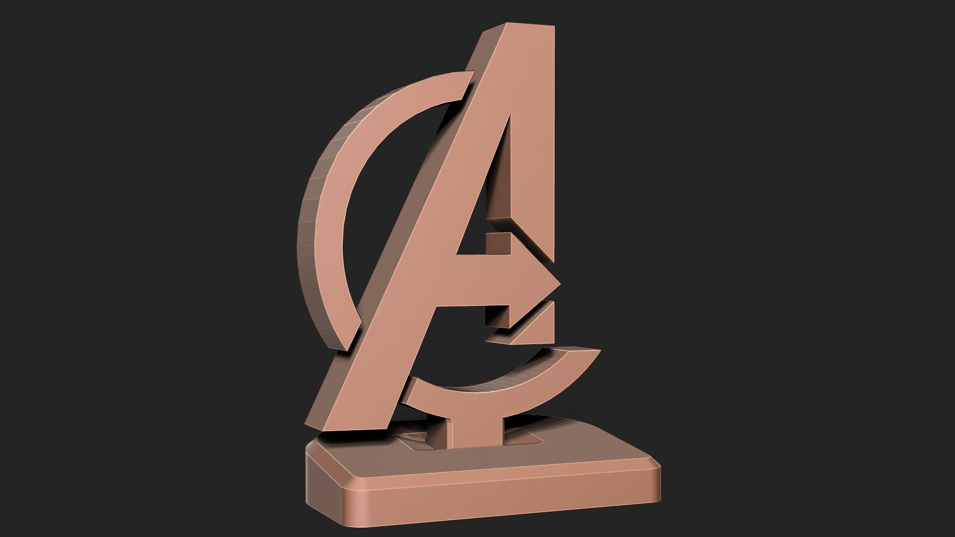 STL file Avenger 3D Logo・3D print design to download・Cults