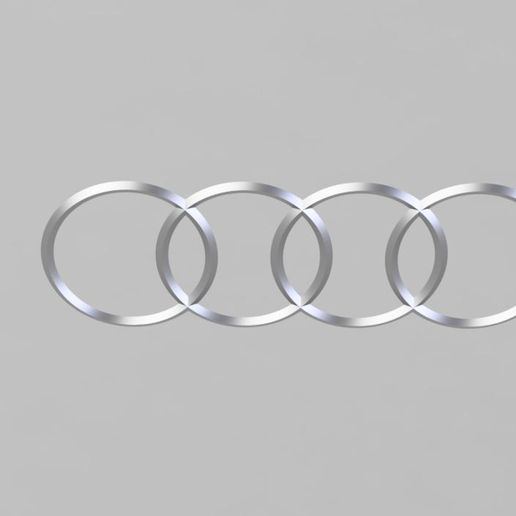 🚗 Audi logo・Free STL File for 3D printing・Cults