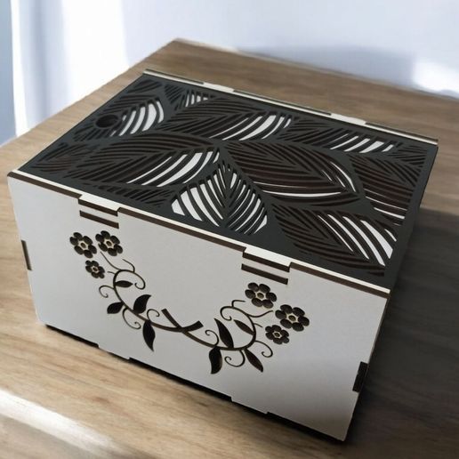 📦 Luxurious Box with Sliding Lid・Archivo DXF Gratis para Impresión 3D y ...