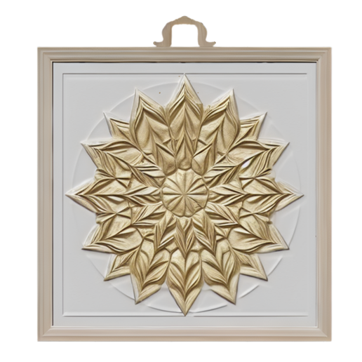 🎨 Mandala relief wall art sculpture・Free STL File for 3D printing・Cults