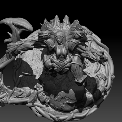 🎲 Halsia the cursed Dryad・Free STL File for 3D printing・Cults