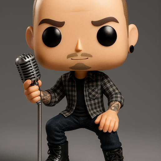 👾 Chester Benington funko・ STL File for 3D printing・Cults
