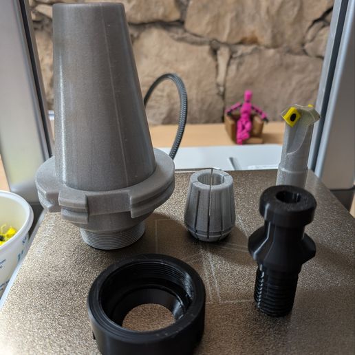 Free STL file ISO50 DIN 69871 ER40 🔧 ・3D printing model to download・Cults