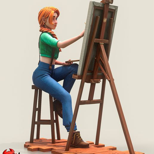 🚜 Leah・ STL File for 3D printing・Cults