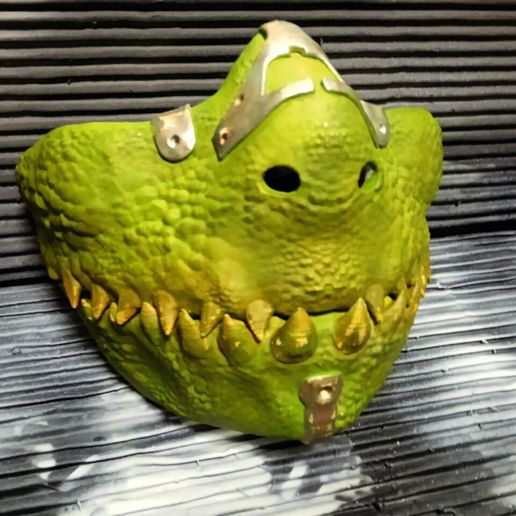 👺 Articulated Reptile\Lizard Cosplay Mask [3D STL]・Free 3D File for ・Cults