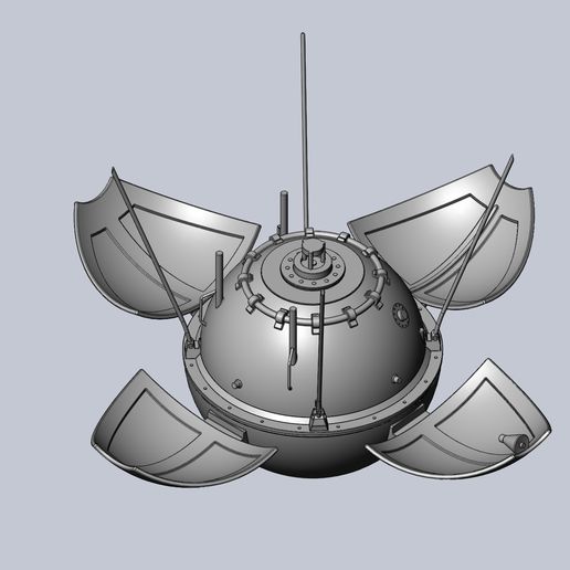 🌙 Luna 9 Moon Probe・ STL File for ・Cults